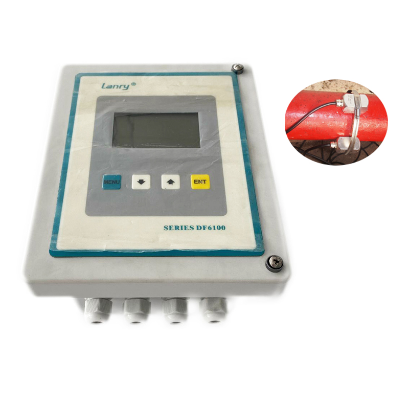 Best LCD display low flow rate wall mounted doppler ultrasonic flow ...