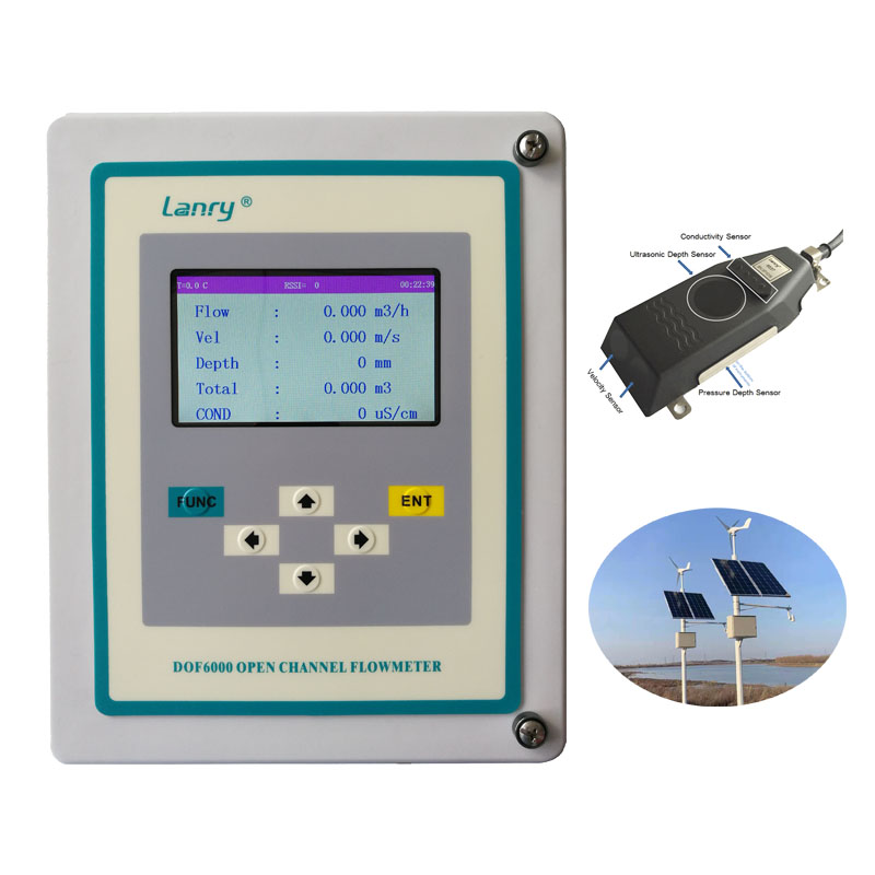 Best Sewage water open channel Flow Meter split type doppler ultrasonic ...
