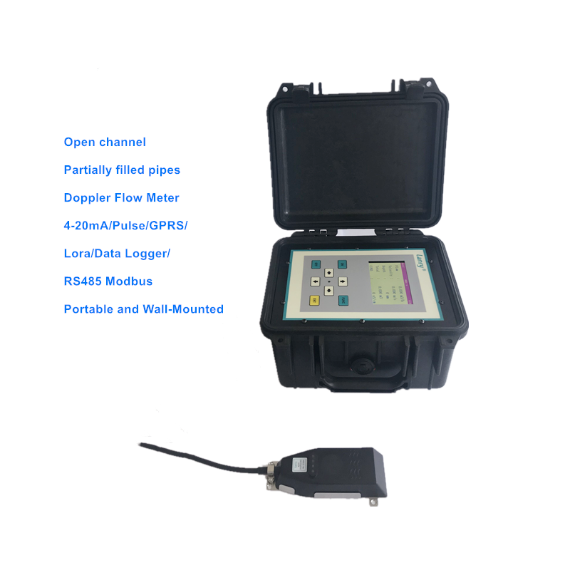 Best IP68 RS485 modbus doppler effect portable open channel flow meter ...